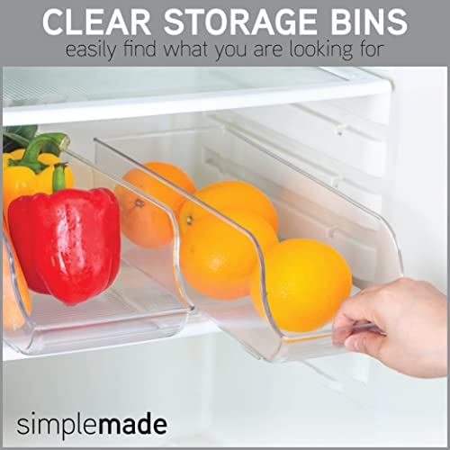 SIMPLEMADE Drink Container for Refrigerator, Can Dispenser Rack, Clear Pop Holder for Refrigerator and Freezer, Multipurpose Pop Can Organizer for Kitchen, Office, Bathroom