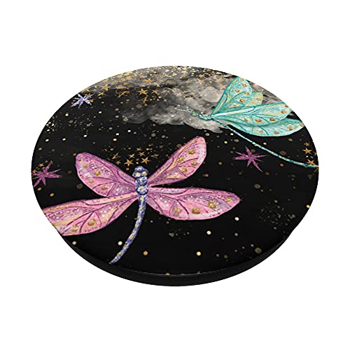 Pretty Pink Dragonflies Fantasy Nature Lover Beautiful PopSockets Swappable PopGrip