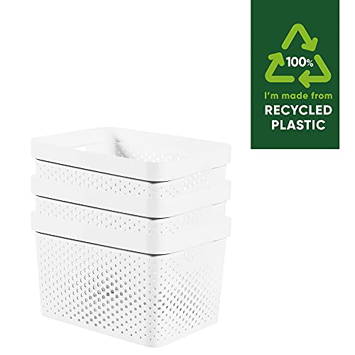 Curver Storage Basket, White, One Size (248636)