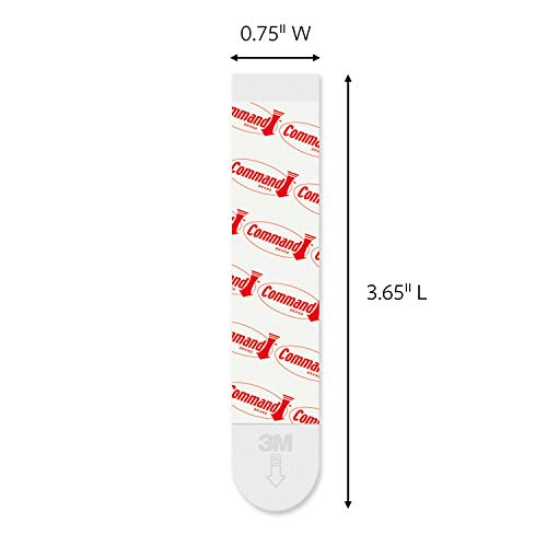 Command Clear Variety Kit, Hooks and Strips to Hang Up to 19 Items, Organize Damage-Free & Large Refill Replacement Strips for Indoor Hooks, White, 20-Strips - Easy to Open Packaging