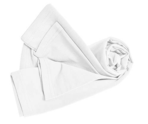Natural Uniforms Women's Under Scrub Tee V-Neck Long Sleeve T-Shirt-3-Pack (Large, White)