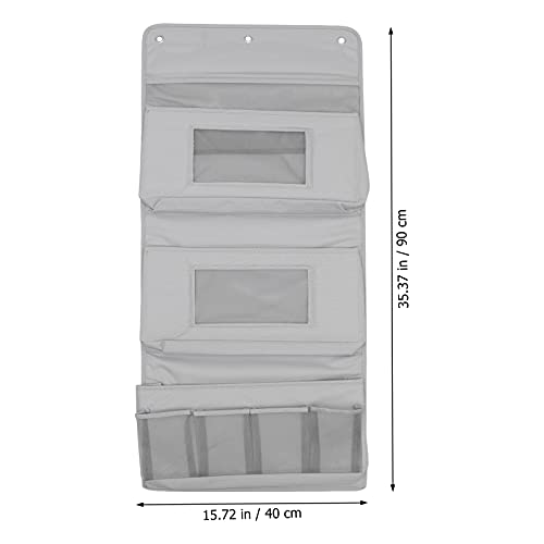 Cabilock Over The Door Storage Pockets Wall Hanging Storage Bag Organizer Premium Fabric Pouches for Living Room Bedroom Bathroom (Size L)