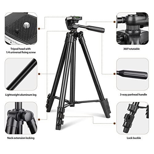 Upgraded 10” Ring Light with Stand and Phone Holder, Dimmable Led Phone Ringlight for Photography/Selfie/Video Recording/Makeup/Live Stream, Compatible with Phones, Webcams and Cameras