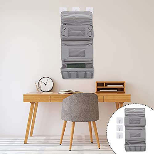 Cabilock Over The Door Storage Pockets Wall Hanging Storage Bag Organizer Premium Fabric Pouches for Living Room Bedroom Bathroom (Size L)