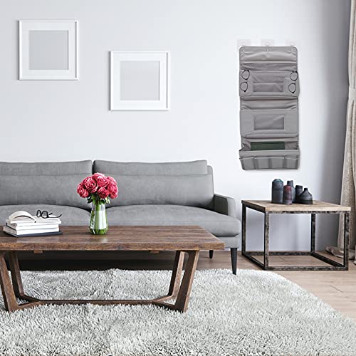 Cabilock Over The Door Storage Pockets Wall Hanging Storage Bag Organizer Premium Fabric Pouches for Living Room Bedroom Bathroom (Size L)