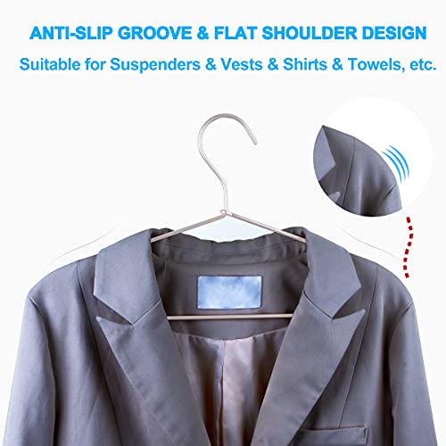 LARESAOPU Wire Hangers 10 Pack - Coat Suitable for Spring&Autumn Clothes Load 11 pounds Space Saving Clothing Hanger 16.1Inch, Rose Gold