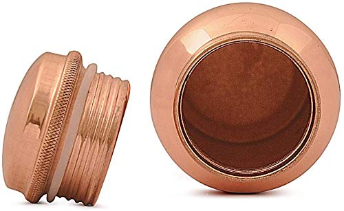 2activelife Unlined, Uncoated, and Lacquer-Free Hammered Pure Copper Water Bottle, 1000 ml, for Ayurvedic Health Benefits (33.81 Fl Oz)