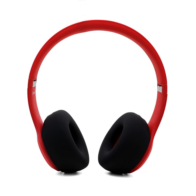 Solo 3 Silicone Case, Protective Silicone Case Sweatproof Scratchproof Reusable Washable Cover Skin for Beats Solo 2 3 2.0 3.0 Wireless Headphones (Black)