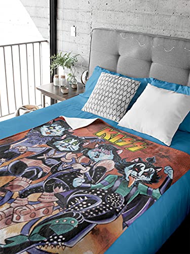 KISS Blanket KISS Destroyer Kitty Cats Music Band Super Soft Fleece Throw Blanket 48" x 60" (122cm x152cm)