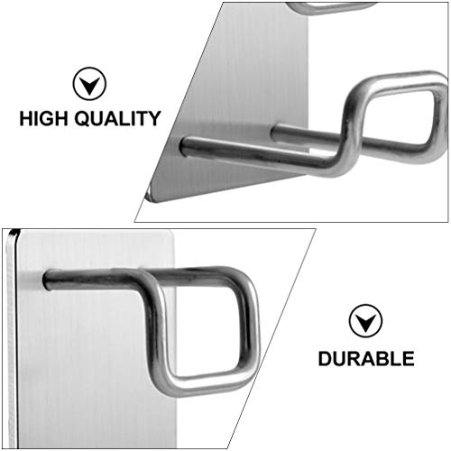 DOITOOL Adhesive Hook Rope Towel Hanger Washbasin Hook Stainless Steel Robe Towel Hook for Home Kitchen Bathroom