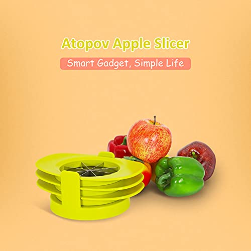 Atopov 4 in 1 Apple Slicer Mango Pear Tomato Slicer Combo, Fruit Cutter and Corer,Mango Slicers and Corer, Fruit Slicer Can also be used for Oranges, Potatoes, Round Fruits