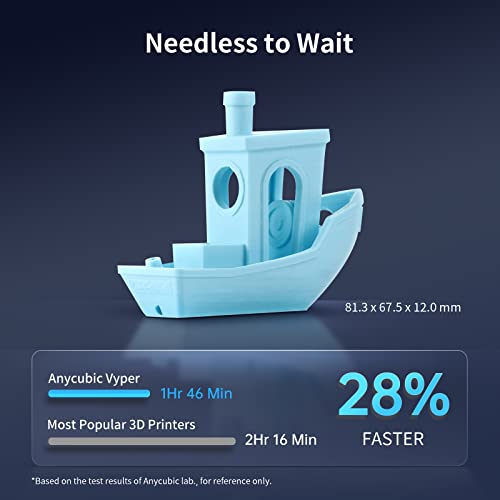 ANYCUBIC Vyper 3D Printer, Auto Leveling Upgrade Fast Integrated Structure Design with TMC2209 32 bit Silent Mainboard, Removable Magnetic Platform, 9.6" x 9.6" x 10.2" Printing Size