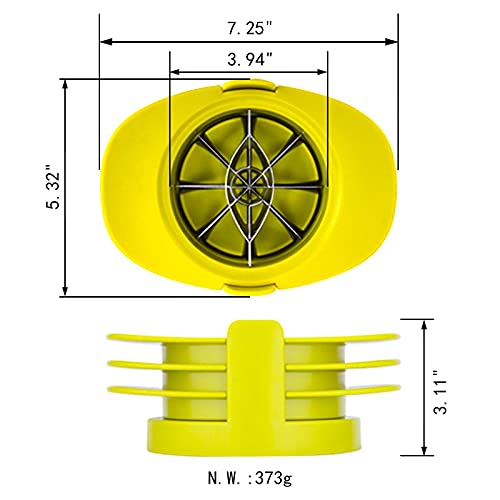 Atopov 4 in 1 Apple Slicer Mango Pear Tomato Slicer Combo, Fruit Cutter and Corer,Mango Slicers and Corer, Fruit Slicer Can also be used for Oranges, Potatoes, Round Fruits