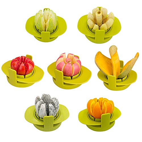Atopov 4 in 1 Apple Slicer Mango Pear Tomato Slicer Combo, Fruit Cutter and Corer,Mango Slicers and Corer, Fruit Slicer Can also be used for Oranges, Potatoes, Round Fruits