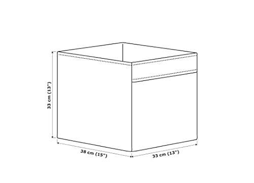 Cloth Storage Bins 13x15x13, Foldable Cubes Box Baskets Containers Organizer for Drawers, Home Closet, Shelf, Nursery, Cabinet, Large Set of 2 (Black & White)