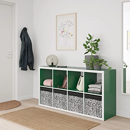 Cloth Storage Bins 13x15x13, Foldable Cubes Box Baskets Containers Organizer for Drawers, Home Closet, Shelf, Nursery, Cabinet, Large Set of 2 (Black & White)