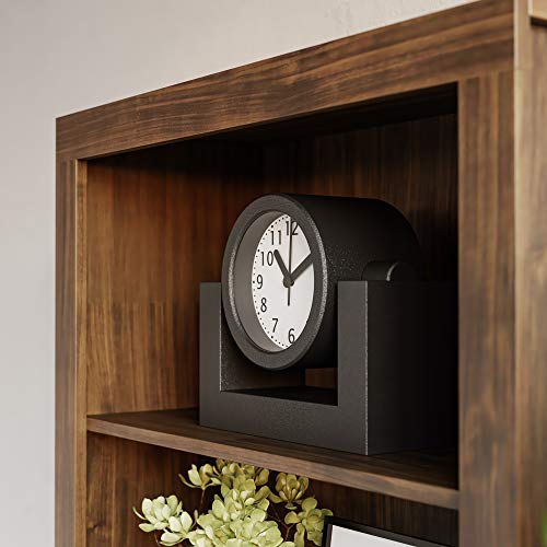 Edenbrook Sumac Bookcase, 5-Shelf Organizer for Bedroom Furniture or Home Office Furniture, Walnut Wood Bookshelf
