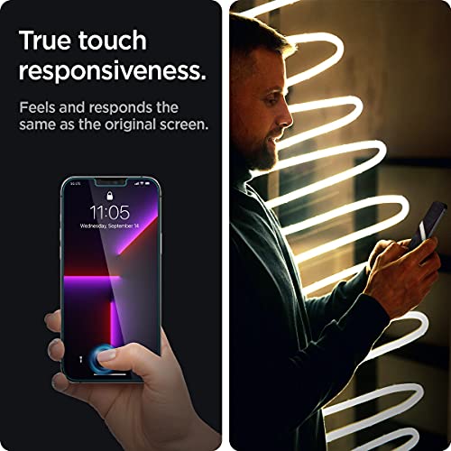 Spigen Tempered Glass Screen Protector Compatible with iPhone 14 Plus/iPhone 13 Pro Max [Privacy / 2 Pack]