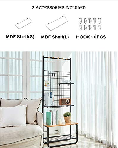Casamaru Magic Partition Mesh Shelf Storage Rack (White)