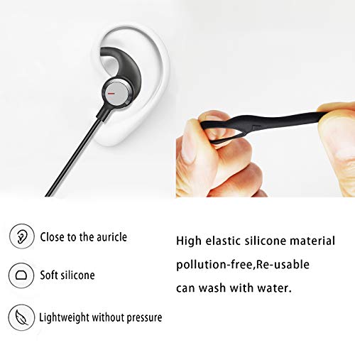 Earbud kits 3 Pairs (LMS) Earhooks Universal Ear Fins,3 Pairs (LMS) Premium Memory Foam Earbuds Tips, 3 Pairs (LMS) Eartips Silicone Replacement Earbuds Tips, 2 Pcs Cord Clips for In Ear Earbud