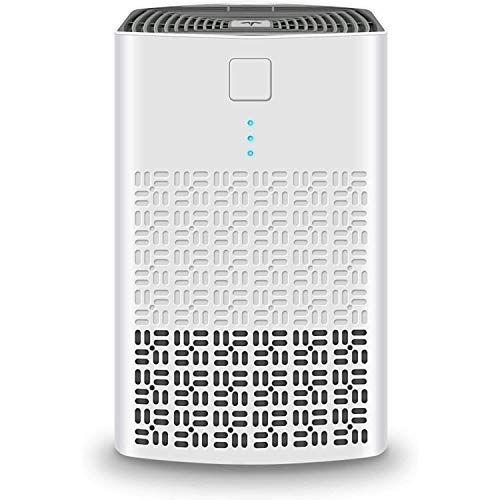 ZHENGXOO Small Air purifier for Bedroom with True HEPA, Portable Air Cleaner Designed for Small Rooms uses 5V 1A Usb Power Interface Model:AM-120 (White)…