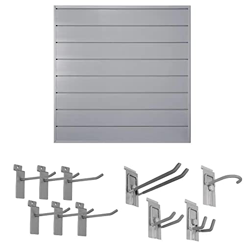 Crownwall 6" Starter Bundle (4x4 ft) with 10-Piece Locking Hook Kit (Graphite)