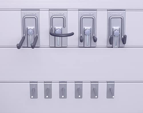 Crownwall 6" Starter Bundle (4x4 ft) with 10-Piece Locking Hook Kit (Graphite)