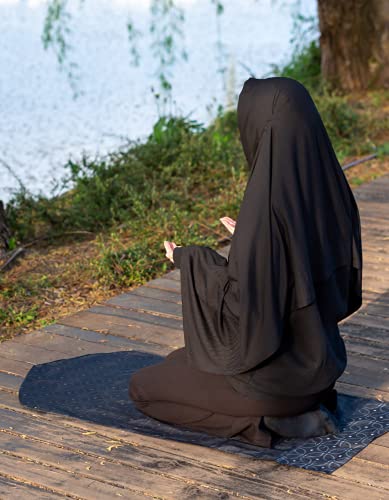 TAKVA The Pocket Sejadah Limited Edition | Portable Prayer mat, Muslim Gift, Ramadan Present (Batik Black)