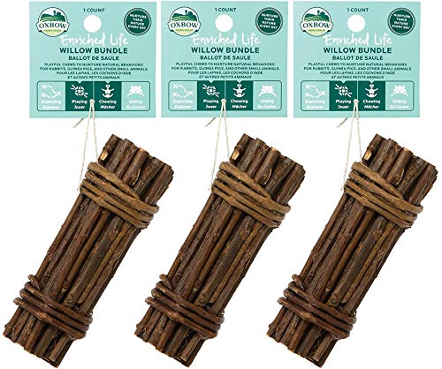 Oxbow 3 Pack of Enriched Life Willow Bundle Small Animal Chew Toys