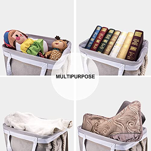 LANSCARE 72L Laundry Baskets Quality Hampers For Laundry Large Capacity Collapsible Dirty Clothes Hamper With Lid Handles Liner Removable Bag Slim Free Standing Dorm Room Essentials