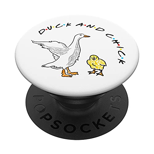 Duck And Chick Funny Quote PopSockets Swappable PopGrip