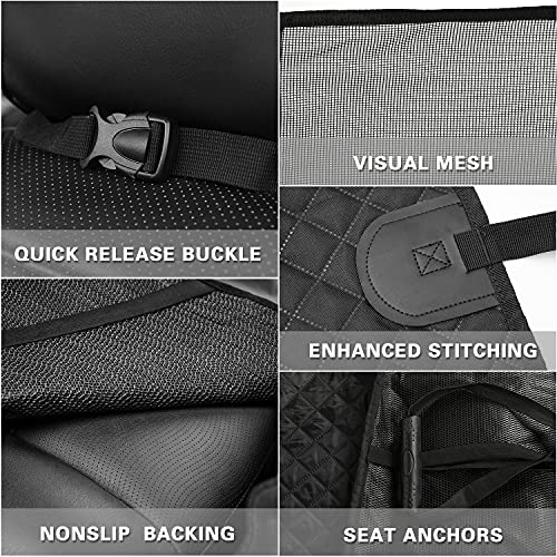 Vailge Dog Cargo Liner for SUV,Waterproof SUV Cargo Liner for Dogs,Nonslip Pet Cargo Cover Liner Dog Car Seat Cover Mat with Mesh Window,Washable Dog Trunk Cargo Cover with Bumper Flap - Universal Fit