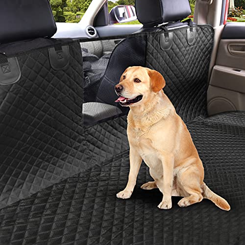 Vailge Dog Cargo Liner for SUV,Waterproof SUV Cargo Liner for Dogs,Nonslip Pet Cargo Cover Liner Dog Car Seat Cover Mat with Mesh Window,Washable Dog Trunk Cargo Cover with Bumper Flap - Universal Fit