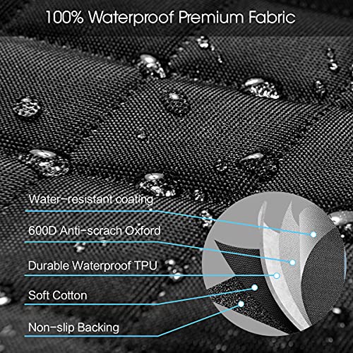 Vailge Dog Cargo Liner for SUV,Waterproof SUV Cargo Liner for Dogs,Nonslip Pet Cargo Cover Liner Dog Car Seat Cover Mat with Mesh Window,Washable Dog Trunk Cargo Cover with Bumper Flap - Universal Fit