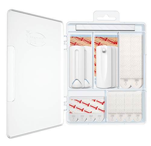 Command Clear Variety Kit, Hooks and Strips to Hang Up to 19 Items, Organize Damage-Free & Picture Hanging Kit, Indoor Use, Hangs up to 15 Pictures
