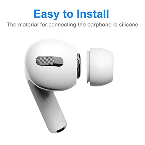 Miayaya Earbuds Eartips Fit for AirPods Pro 3 2019 Earplugs Replacement Anti Slip Soft Silicone Cover Case Earphone Ear Tips Buds Dustproof Silica Gel Large Medium Small Durable Comfortable 3 Pairs