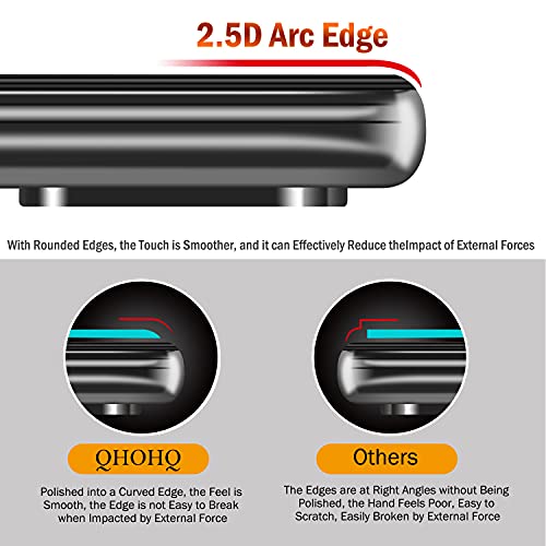 QHOHQ 3 Pack Screen Protector for Samsung Galaxy A22 5G (Not fit Galaxy A22 4G) with 3 Packs Camera Lens Protector,Tempered Glass Film,9H Hardness - HD - Anti-Scratch - 2.5D Edge - Easy Installation