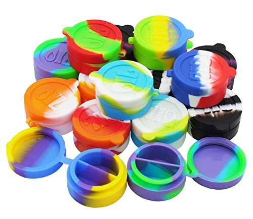 vitakiwi 10ml Wax Silicone Containers Multi Compartment Concentrate Non-stick Oil Jar For Wax (10)