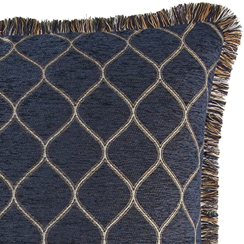 Croscill Valentina Euro Sham with Navy Finish 2A0-502O0-9018-410
