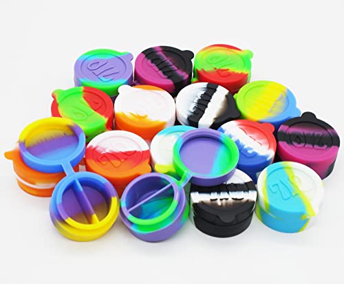 vitakiwi 10ml Wax Silicone Containers Multi Compartment Concentrate Non-stick Oil Jar For Wax (10)