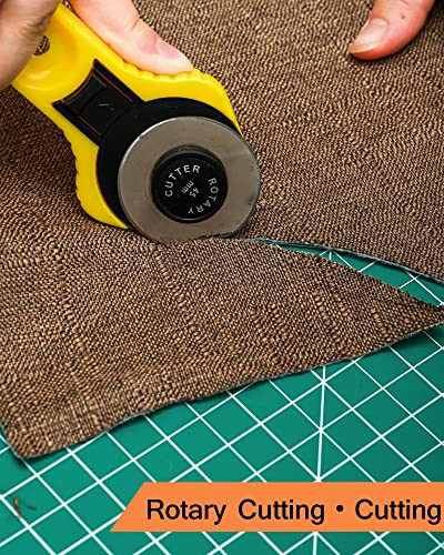 18" x 12" Self Healing Sewing Mat, Idemeet Rotary Cutting Mat for Craft, 5-Ply Blade Table Protecter Cut Board for Handcraft Project, A3, Green