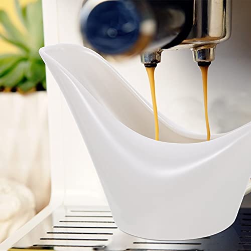 YARNOW Gravy Boat Ceramic White Gravy Boat for Salad Dressings Milk Broth Creamer Black Pepper Creamer Pitcher Milk Cup (White)