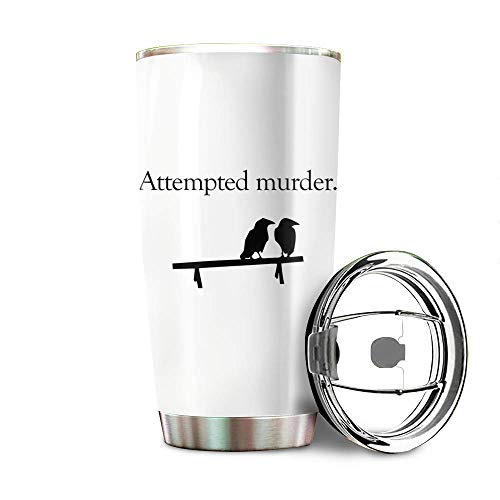 Attempted Murder Stainless Steel Tumbler 20oz & 30oz Travel Mug
