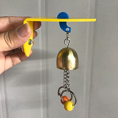 Shuoxpy Pet Bird Bell Toy Parrot Bell Toy Bird Cage Bell Toy for Parakeet Budgies Lovebirds Cockatiel Conure