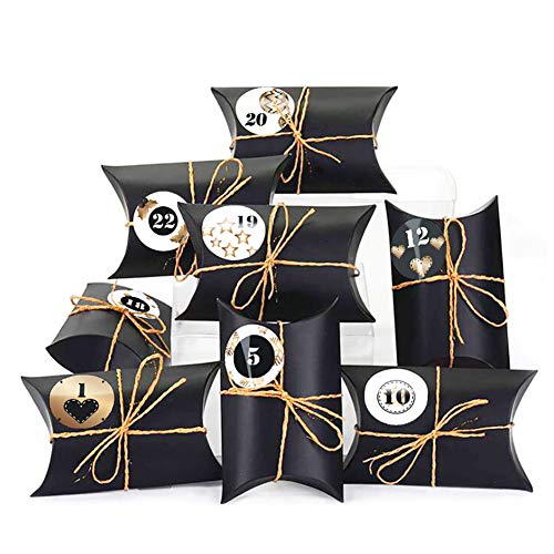 ccHuDE 100 Pcs Pillow Box Candy Gift Box for Wedding Birthday and Christmas