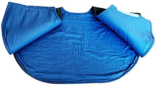 Parrot Anti-Scratch Shoulder Protector Multi-Purpose Bird Shoulder Shawl Bird Diaper Pad for Parakeets Cockatiels Conures Macaws Finches Lovebird Hang Bird Anklet & Toys (Shoulder Protector-Blue)