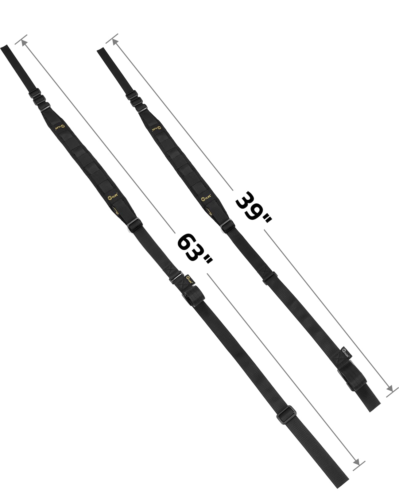 CVLIFE Two Point Sling Upgrade Wide Pad for Enhanced Comfort Removable Shoulder Strap Design Quick Length Adjustment Gun Sling Features 1.25" Wide Tube Webbing and Fast Loop Rifle Sling for Outdoor