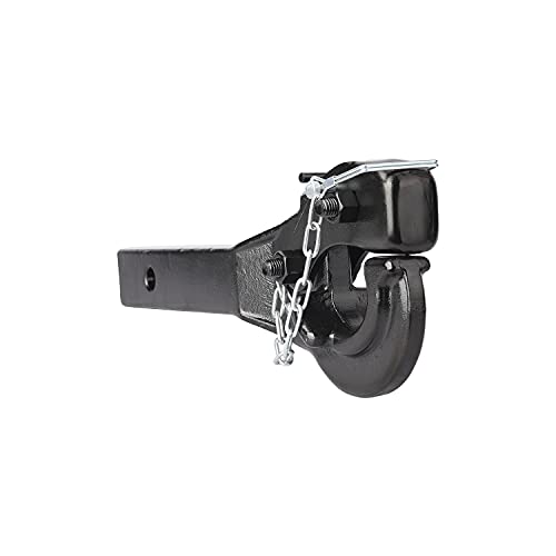 ANGCOSY 10-Ton Pintle Hook Trailer Hitches Receiver Hook for 2β Hitches Hitch Hook Military Receiver, 20000 lbs, 15β Length