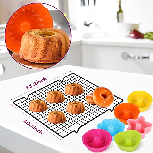 VORCAY 100 Pcs Cake Decorating Kits Supplies - Newest Cake Turntable with Roller Smoothly and Even In Rotation Helps Decorate Cake Easily And Beautiful for Birthday Wedding