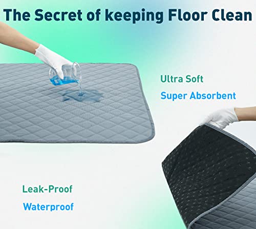 Eterish Reusable Washable Pee Pads for Dogs Large/Extra Large 36'' x 41'' 2 Pack, Absorbent Pet Puppy Dog Training Pads Non-Slip, Waterproof Whelping Potty Pads for Dogs Leak-Proof